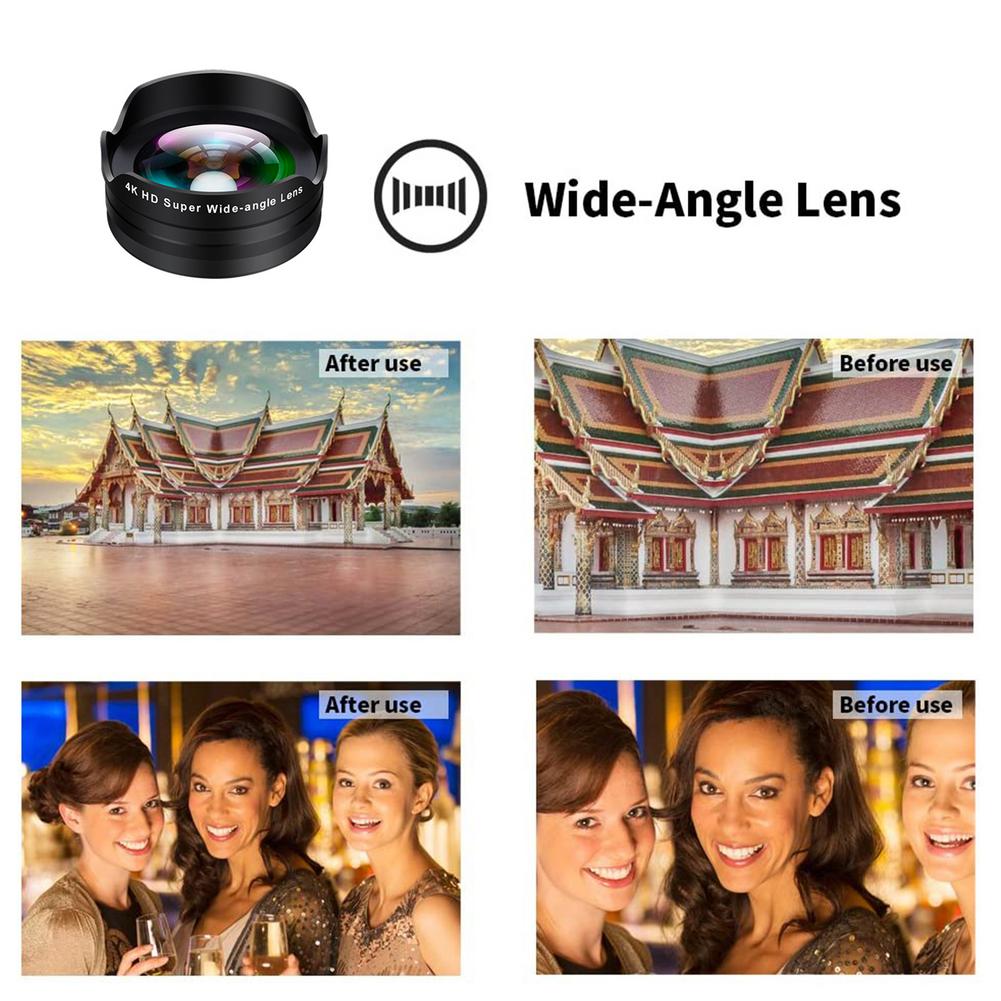 5 in 1 Universal Mobile Smart Phone Camera Lens Kit - KlixxMart
